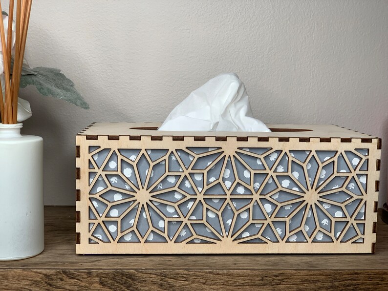 Wood Tissue Box Cover - Etsy