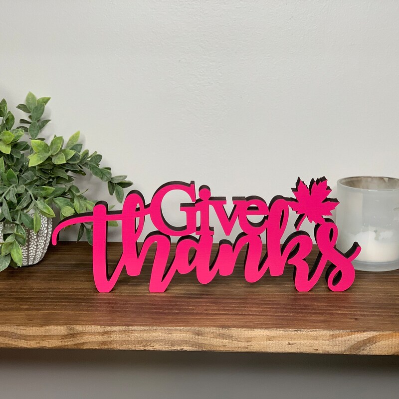Give Thanks Sign - Etsy