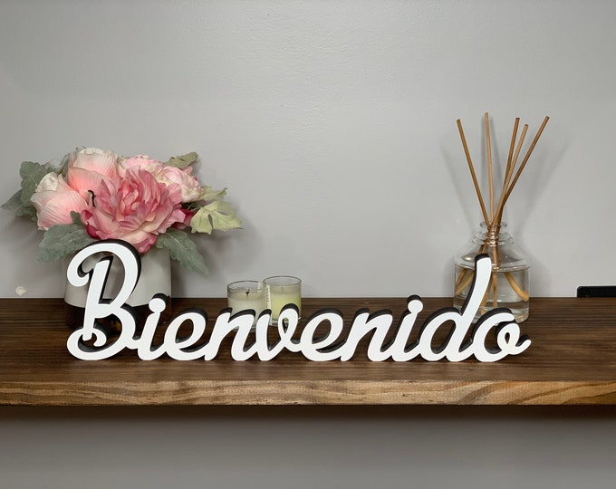 Vintage "bienvenido" Welcome Handmade South American Crewel Embroidery ...