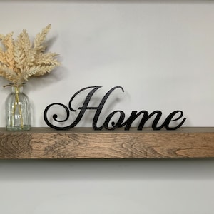 Home Freestanding Wood Sign, Shelf Decor, Desk Decor, 3d Sign, Tabletop ...