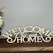 Welcome to Our Home Wood Sign: Freestanding Tabletop Decor - Etsy