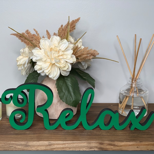 Relax Sign - Etsy