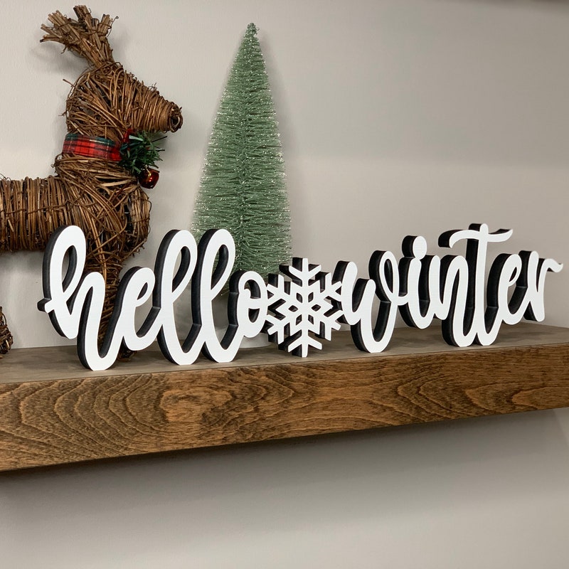 Winter Wood Sign - Etsy