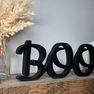 BOO Wood Sign: 3D Freestanding Halloween Decor - Etsy