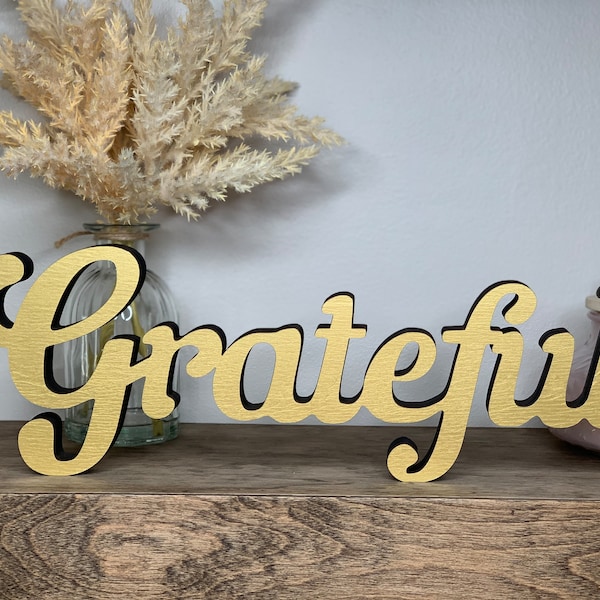 Grateful Sign - Etsy