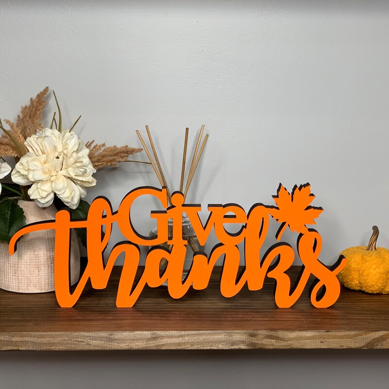 Give Thanks Sign - Etsy