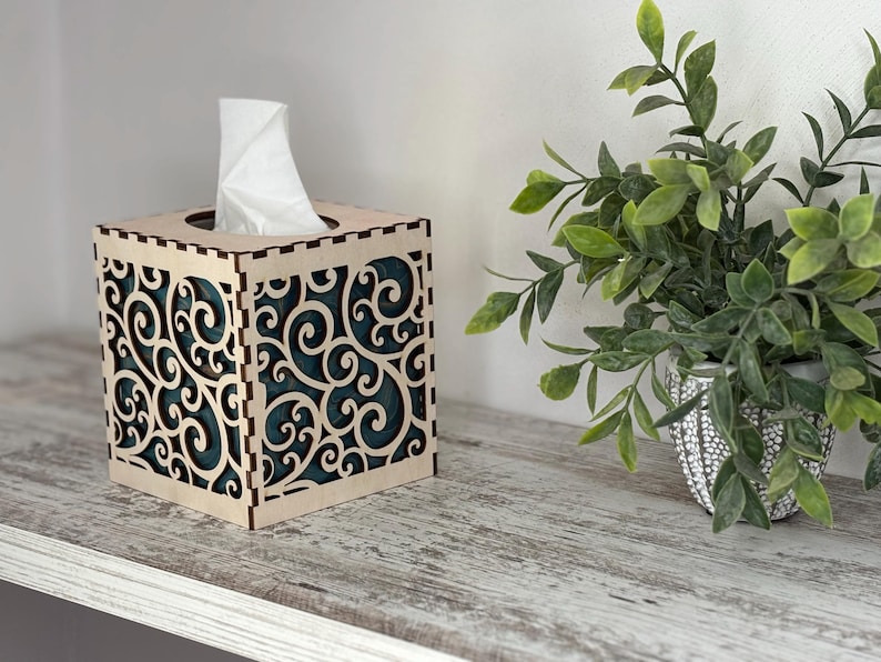 Tissue Box Cover, Personalized in 60 Different Face Colors - Etsy