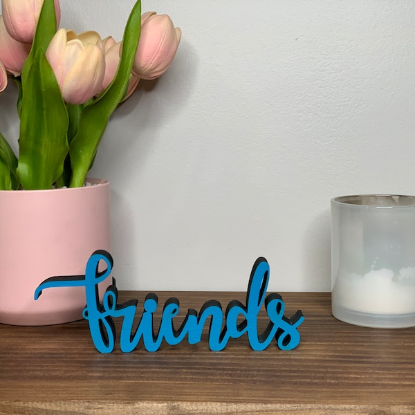 Friends Wood Sign - Etsy