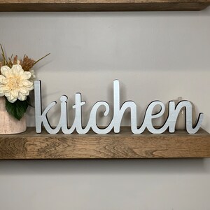 Kitchen Freestanding Wood Sign, Home Decor, Kitchen Decor, 3d Sign ...