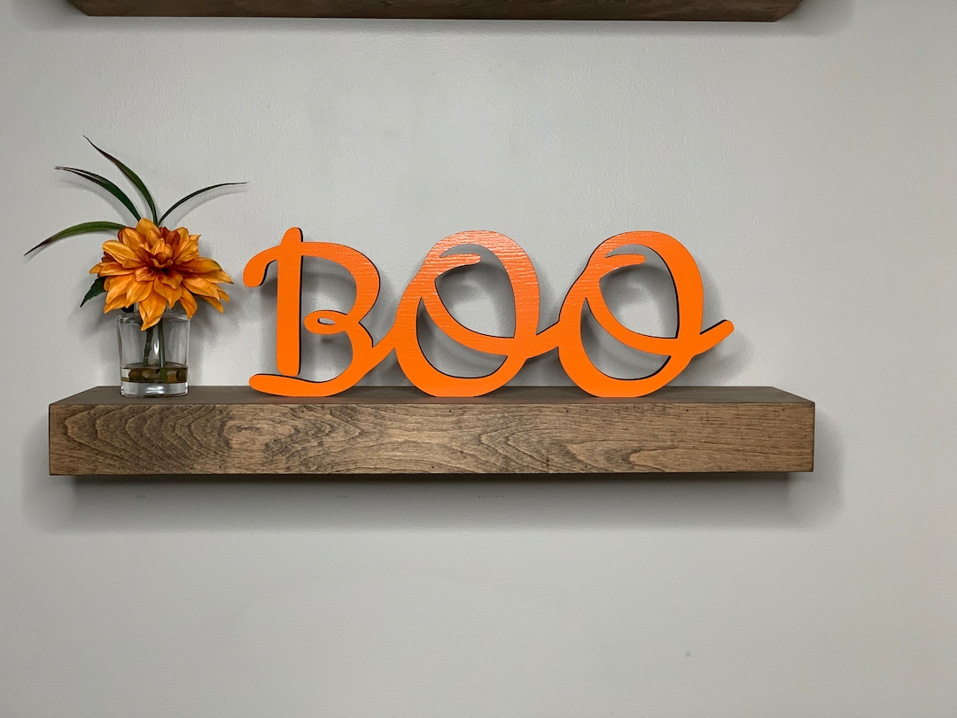 BOO Wood Sign: 3D Freestanding Halloween Decor - Etsy