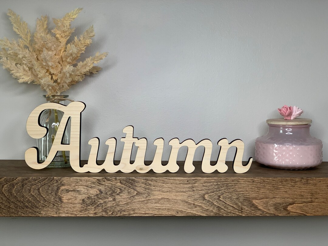 Autumn Wood Sign: Freestanding Fall Decor - Etsy