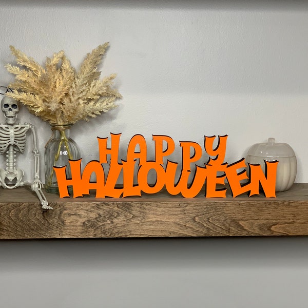 Happy Halloween Sign - Etsy