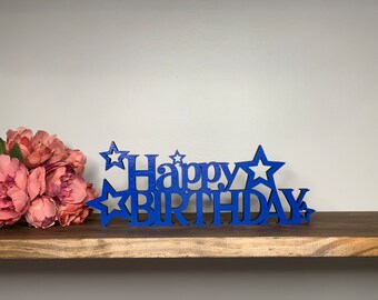 Freestanding Happy Birthday Sign Table Decoration Happy - Etsy