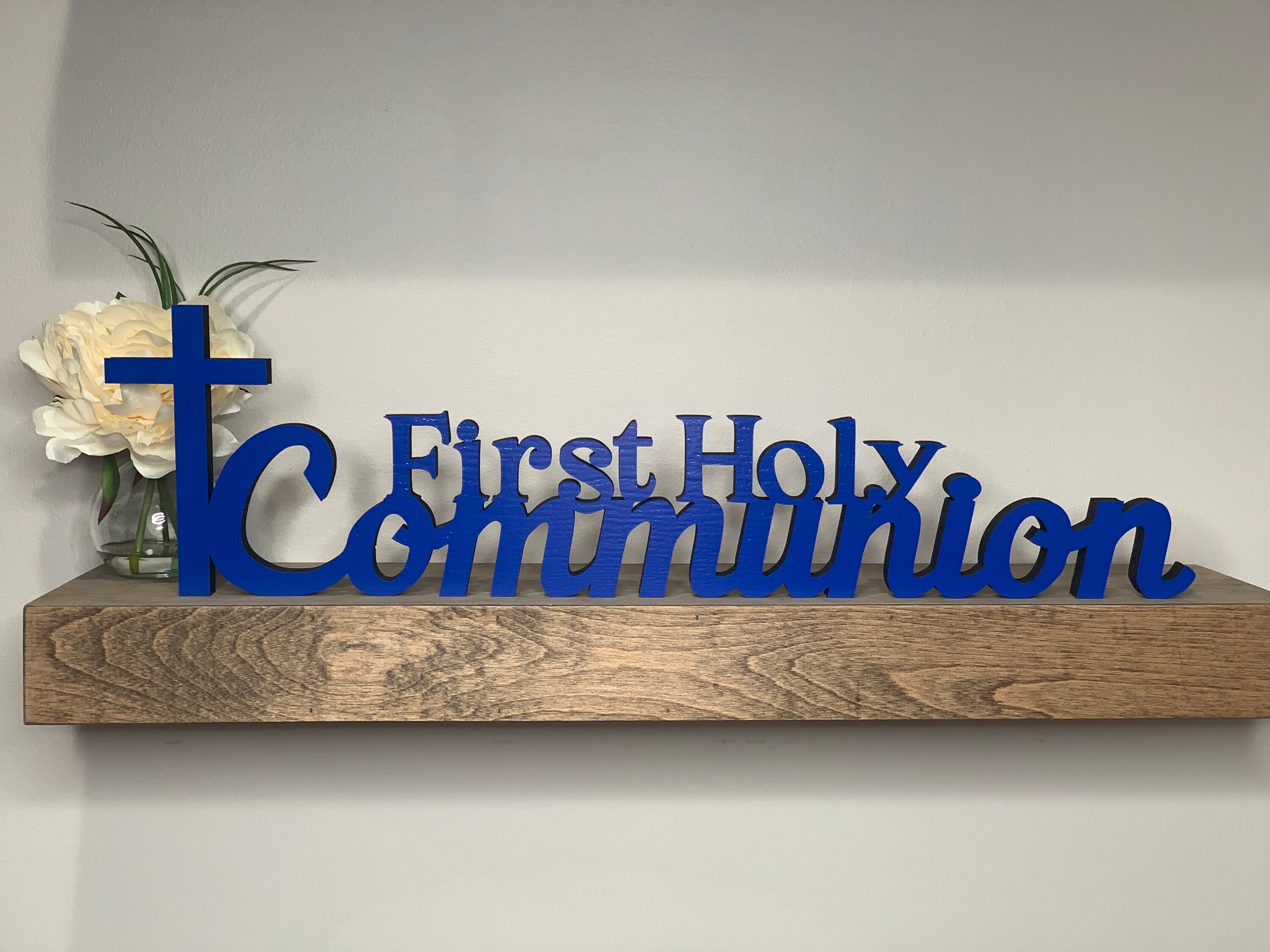 First Holy Communion Freestanding Wood Sign First Communion - Etsy