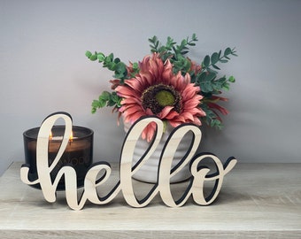 Hello Sign | Etsy
