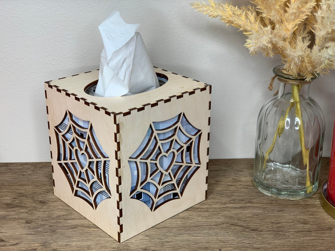 Wood Tissue Box Cover - Etsy