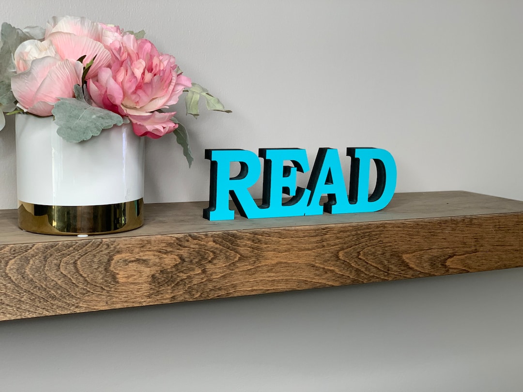 READ Freestanding Wood Sign: Shelf & Desk Decor - Etsy
