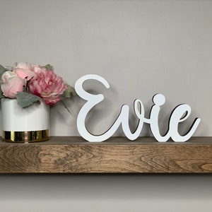 Custom Word Name Freestanding 5th Font Option Wood, Nursery, Desk ...