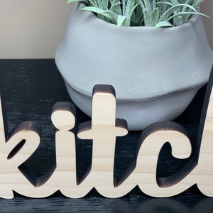 Kitchen Freestanding Wood Sign, Home Decor, Kitchen Decor, 3d Sign ...