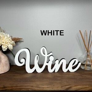 Freestanding Wood Wine Sign: 3D Tabletop Decor - Etsy