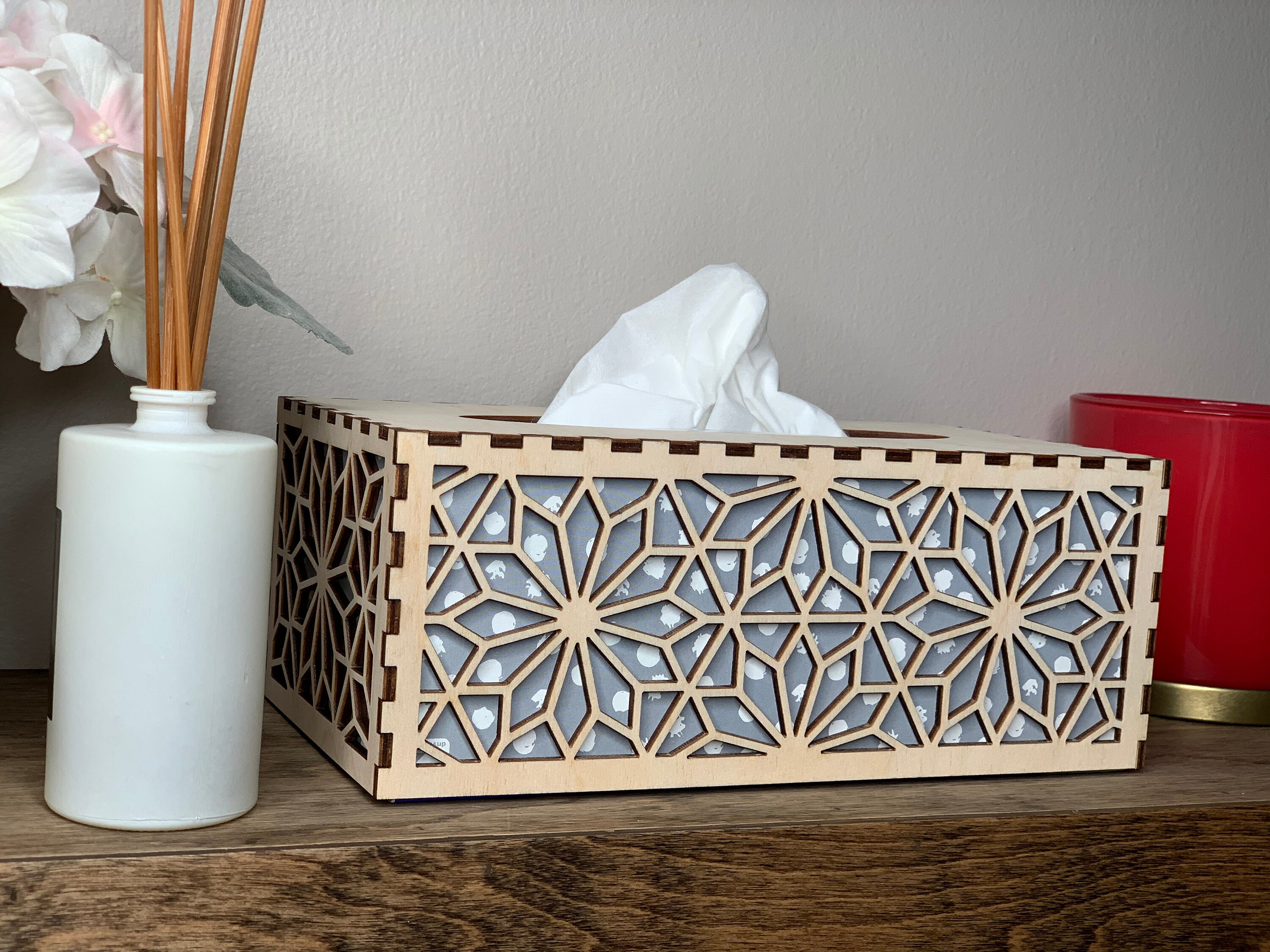 Wood Tissue Box Cover - Etsy
