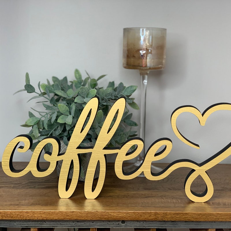 Wooden Coffee Sign - Etsy