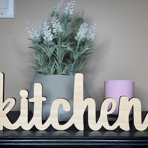 Kitchen Freestanding Wood Sign, Home Decor, Kitchen Decor, 3d Sign ...