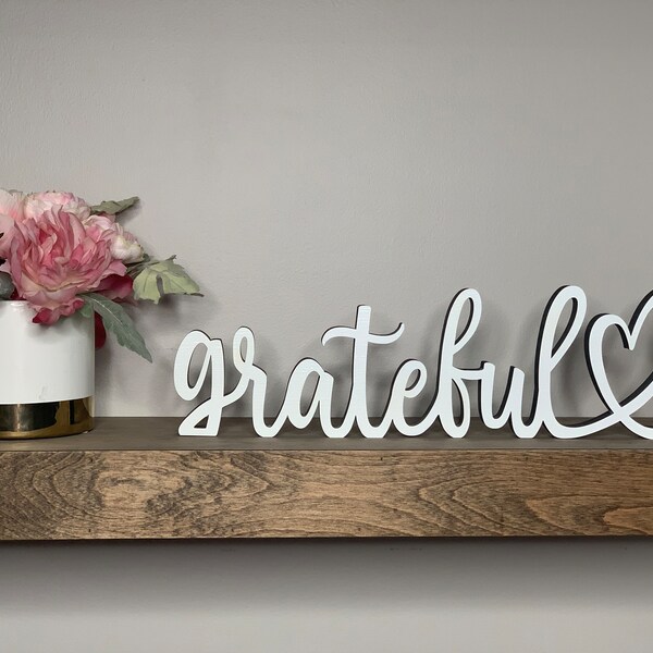 Grateful Sign - Etsy