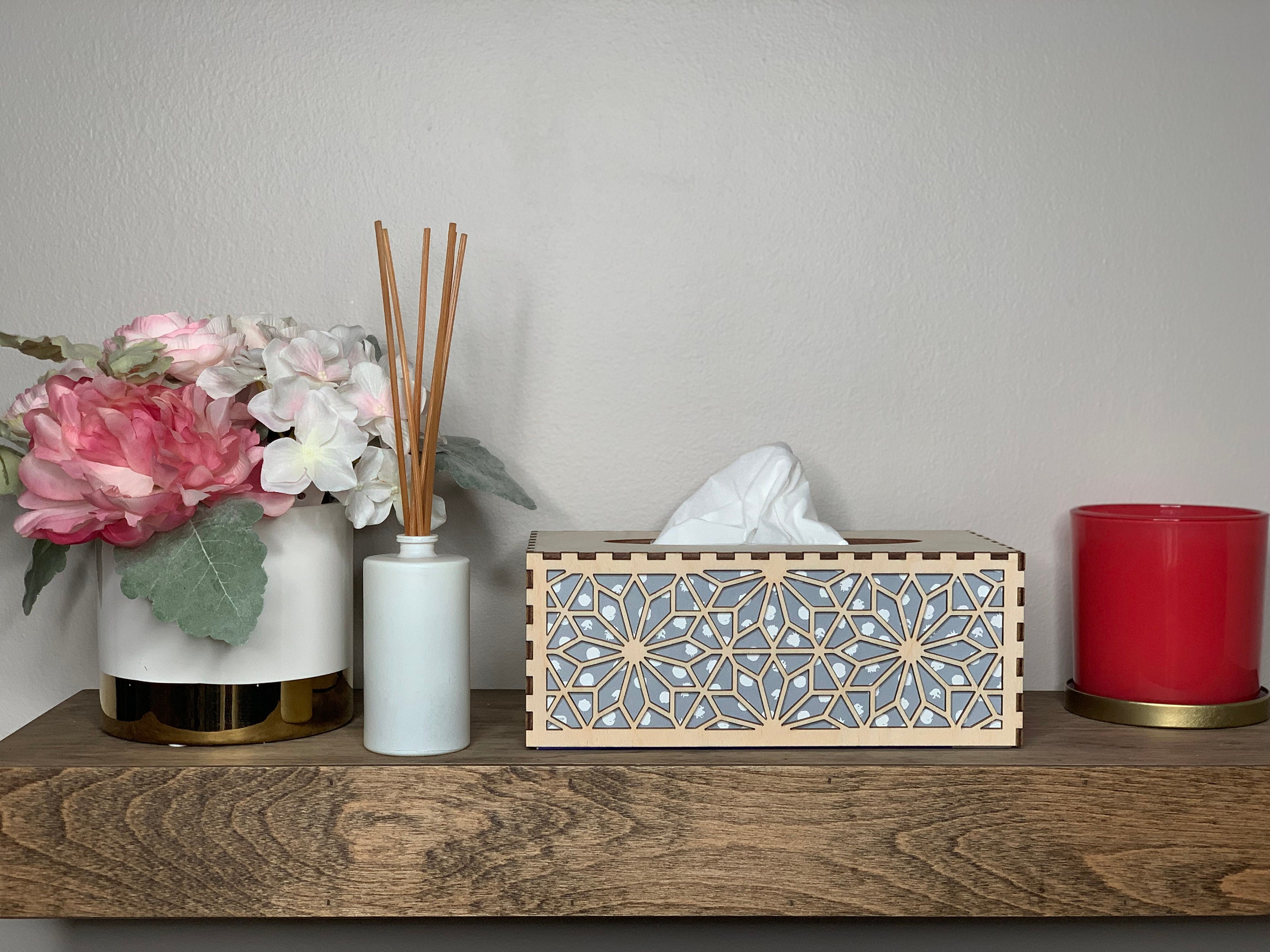 Wood Tissue Box Cover - Etsy