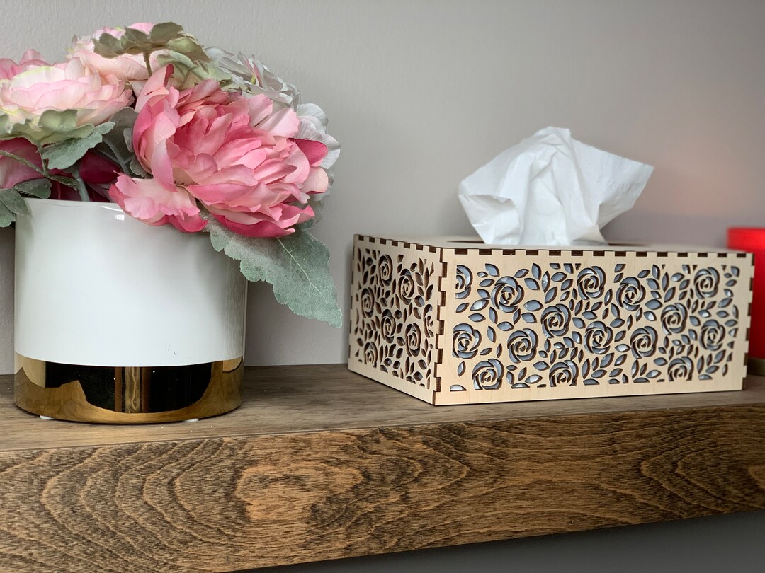 Wood Tissue Box Cover - Etsy