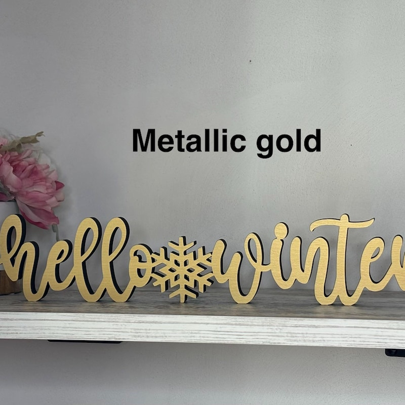 Hello Winter Sign - Etsy