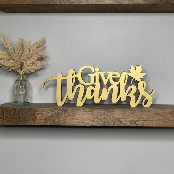 Give Thanks Sign - Etsy
