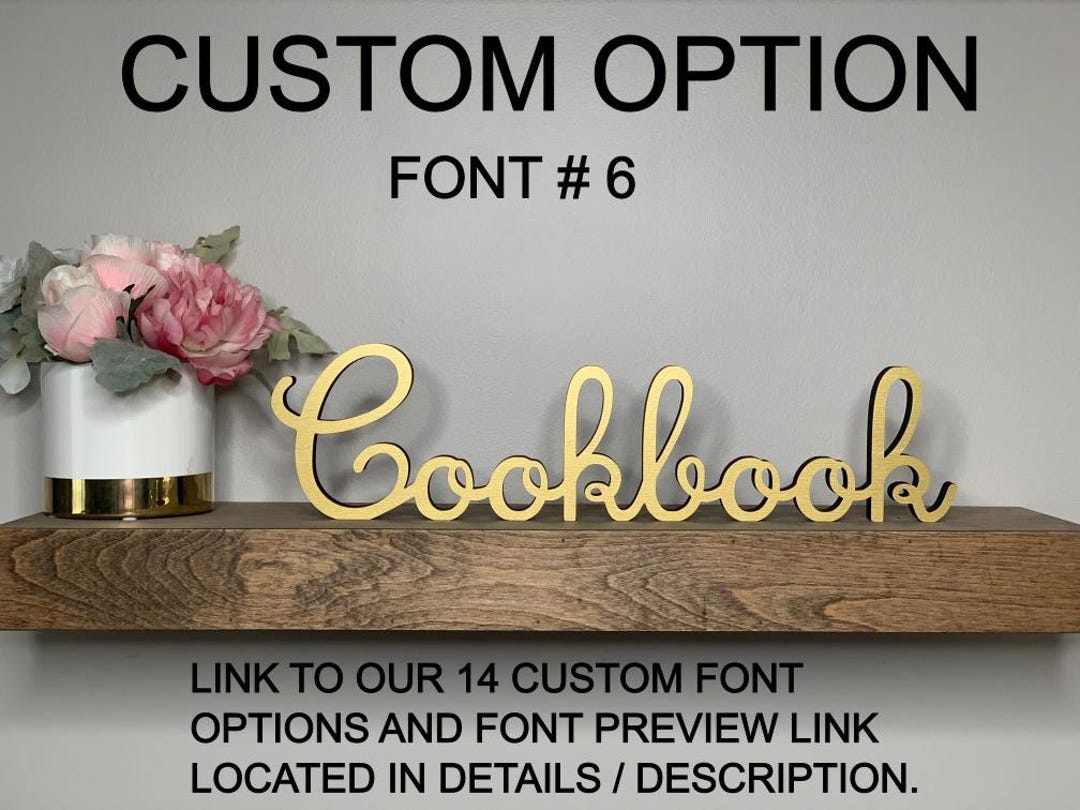Custom Word Name Freestanding 6th Font Option Wood, Nursery, Desk ...