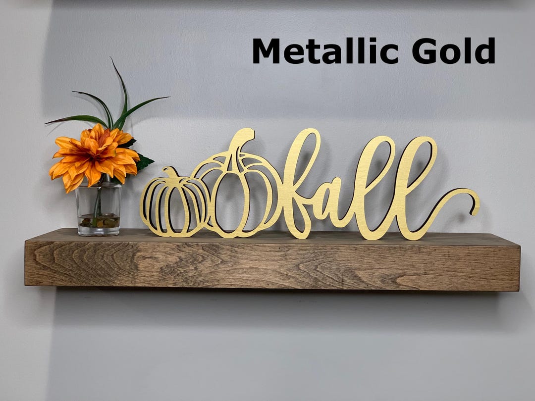 Fall Pumpkin Poplar Wood Sign: Autumn Mantel Decor - Etsy