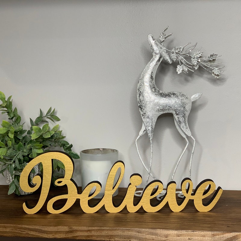 Believe Sign - Etsy