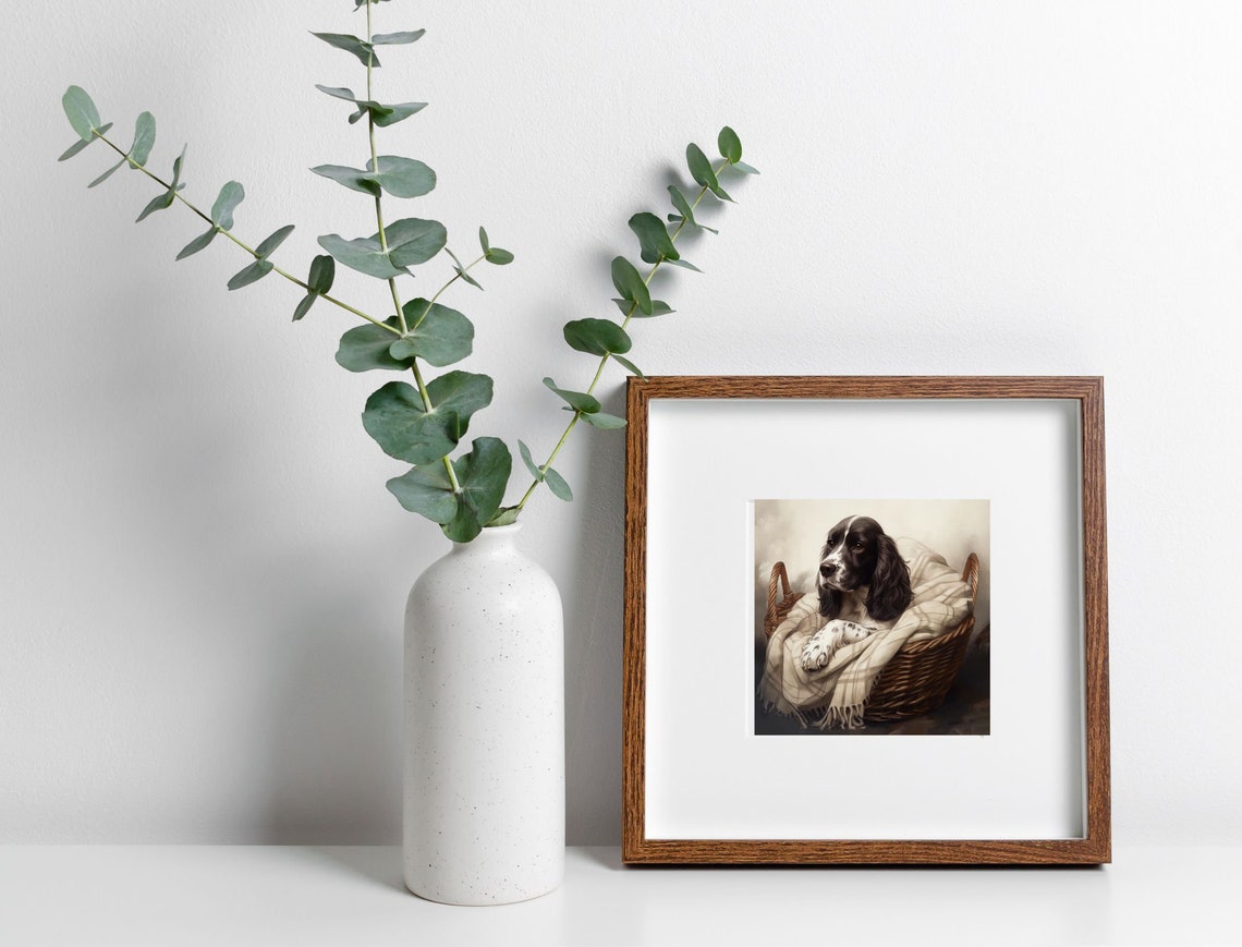 English Springer Spaniel Dog Art Print for Dog Lovers Decor - Etsy