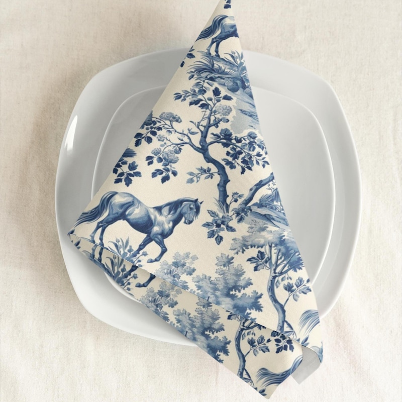 Toile Napkins - Etsy