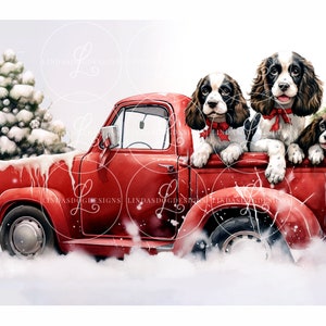 English Springer Spaniel Christmas Cards for Vets and Breed Lovers ...