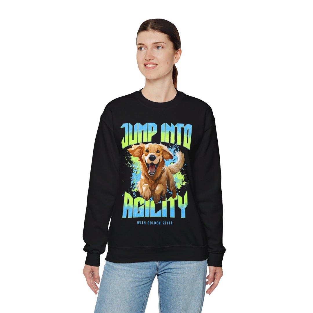 Cute Agility Golden Retriever Sweatshirt, Dog Training Clothing ...