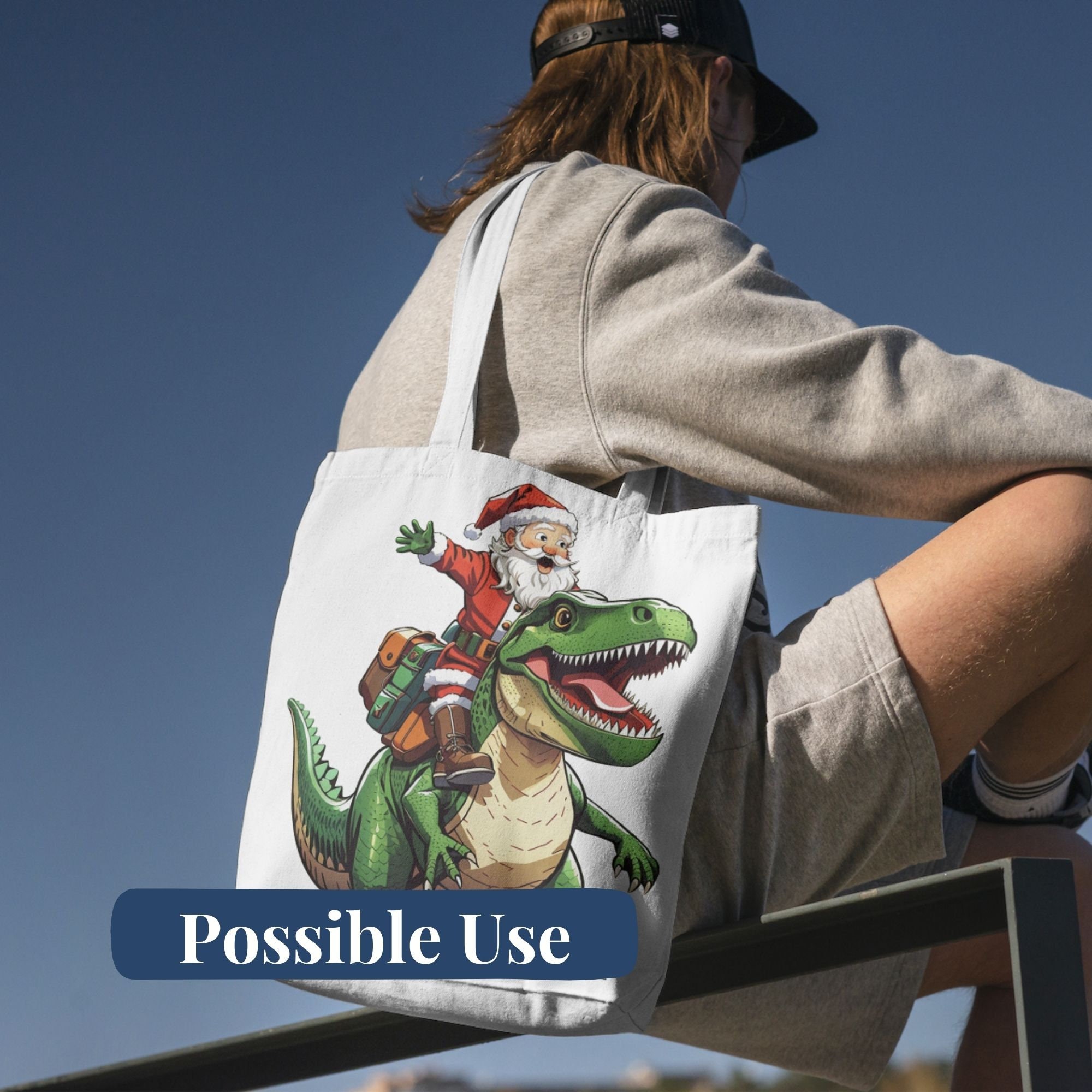 Santa Riding T-rex Dinosaur Clipart Png for Boys Dinosaur - Etsy