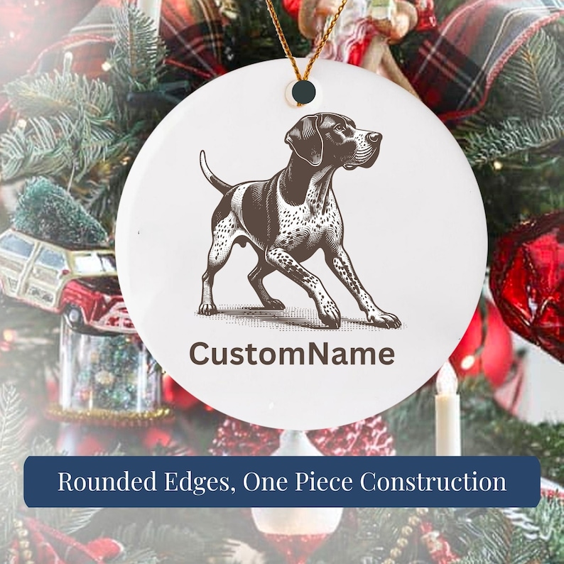 Custom German Shorthair Pointer Brown GSP Ornament GSP Pointer Dog ...