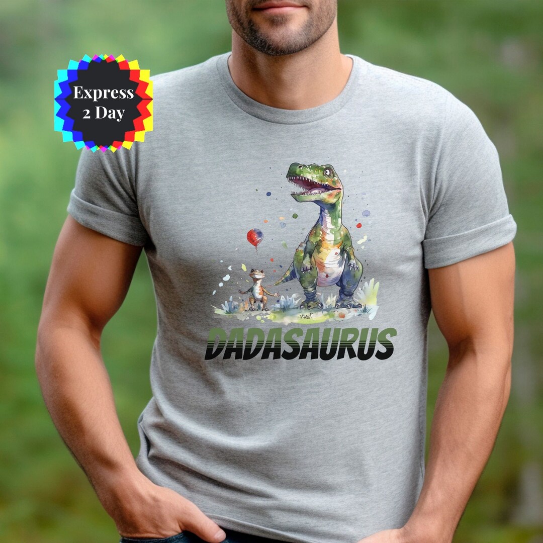Dadasaurus Shirt T-rex Dinosaur With Kidosaur Shirt - Etsy