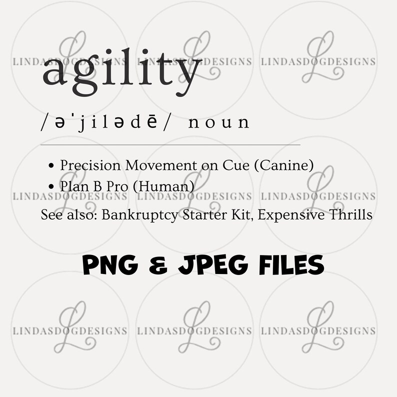 Agility Png Funny Agility Clipart Dog Sports Clipart - Etsy