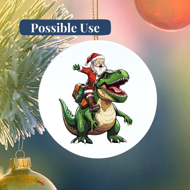 Santa Riding T-rex Dinosaur Clipart Png for Boys Dinosaur - Etsy