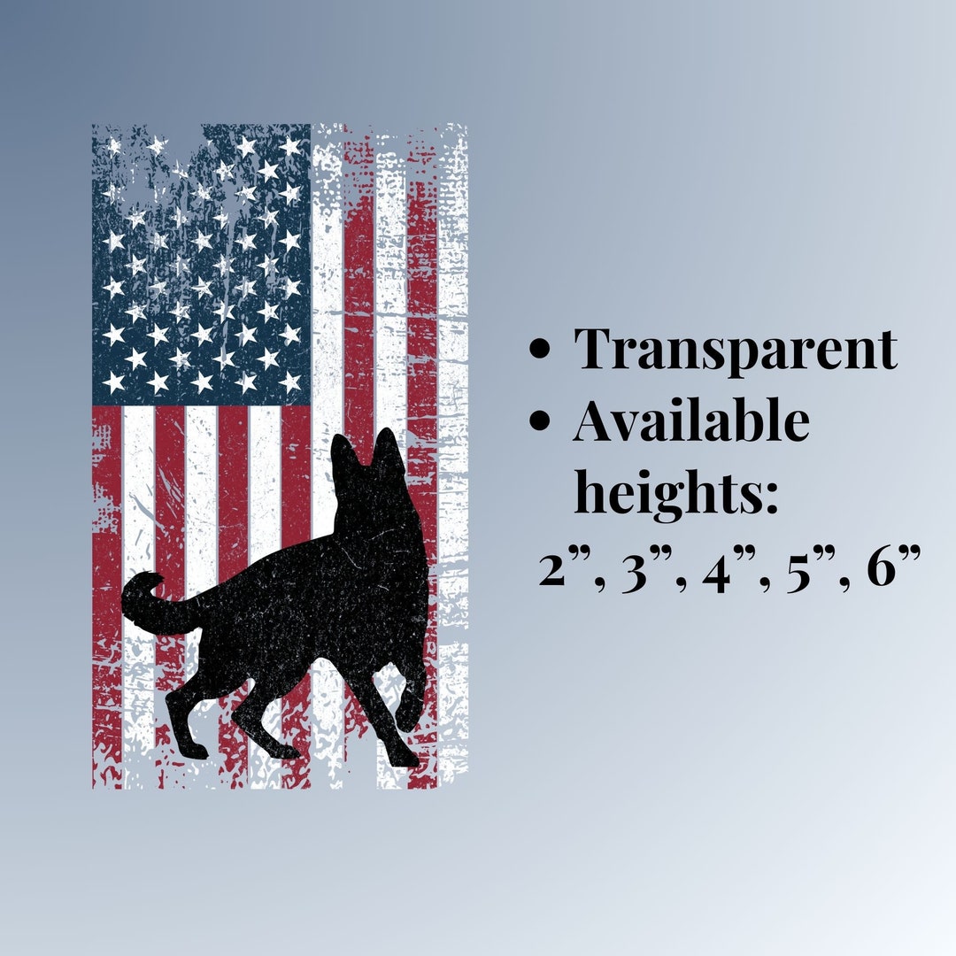 GSD Car Decal, K9 Decal, German Shepherd Gift, Indoor Outdoor Vinyl GSD ...