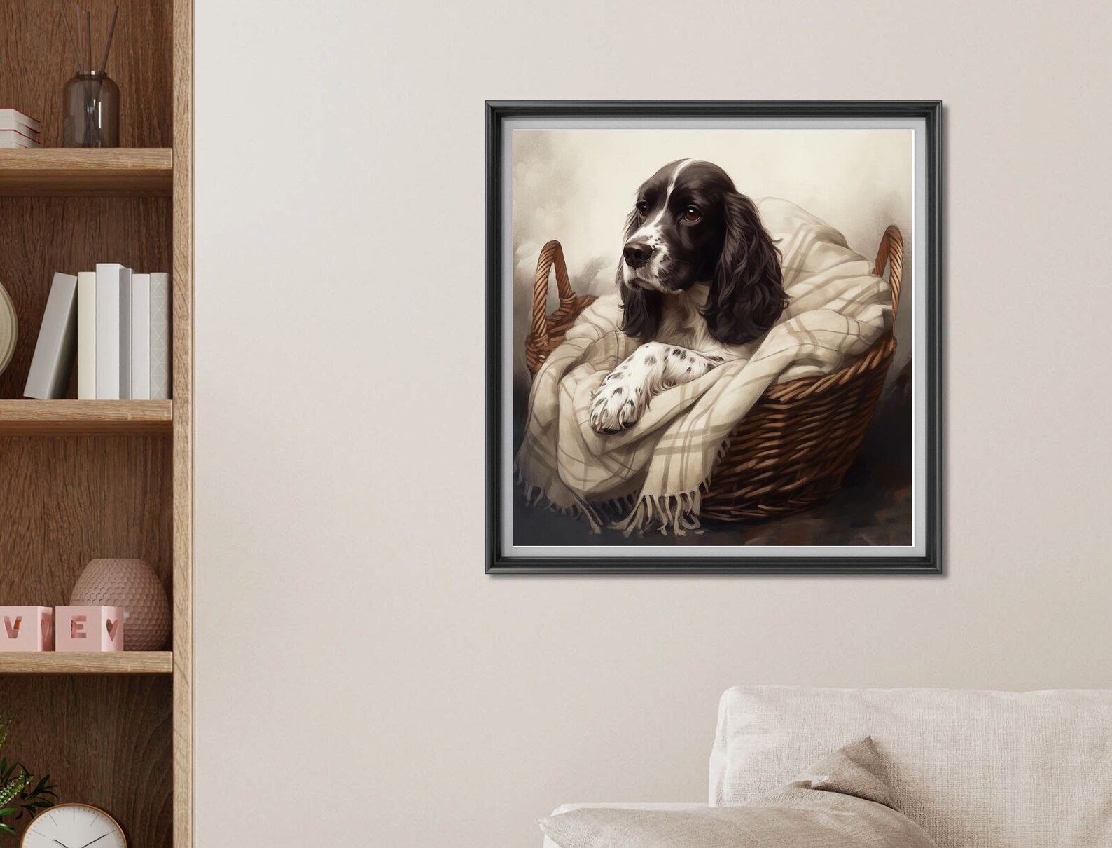 English Springer Spaniel Dog Art Print for Dog Lovers Decor - Etsy