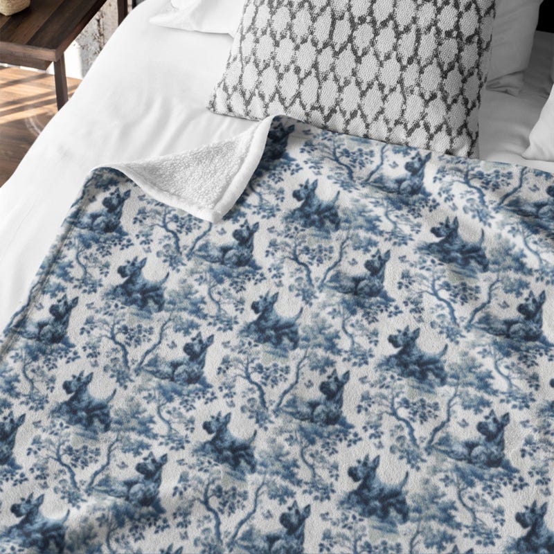 Scottie Throw Blanket - Etsy