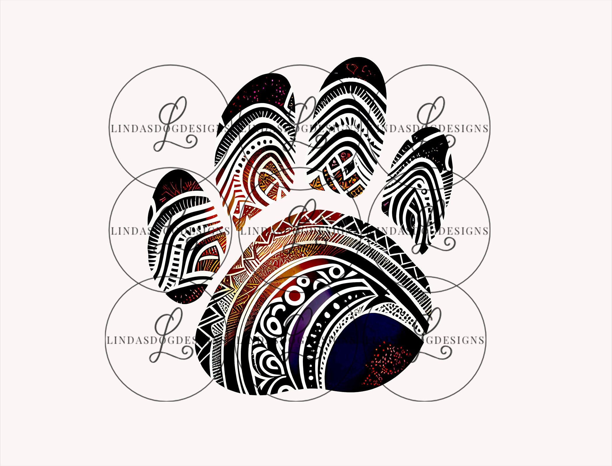 Paw Print Clipart Abstract Paw Print Png Dog Paw Print Art - Etsy