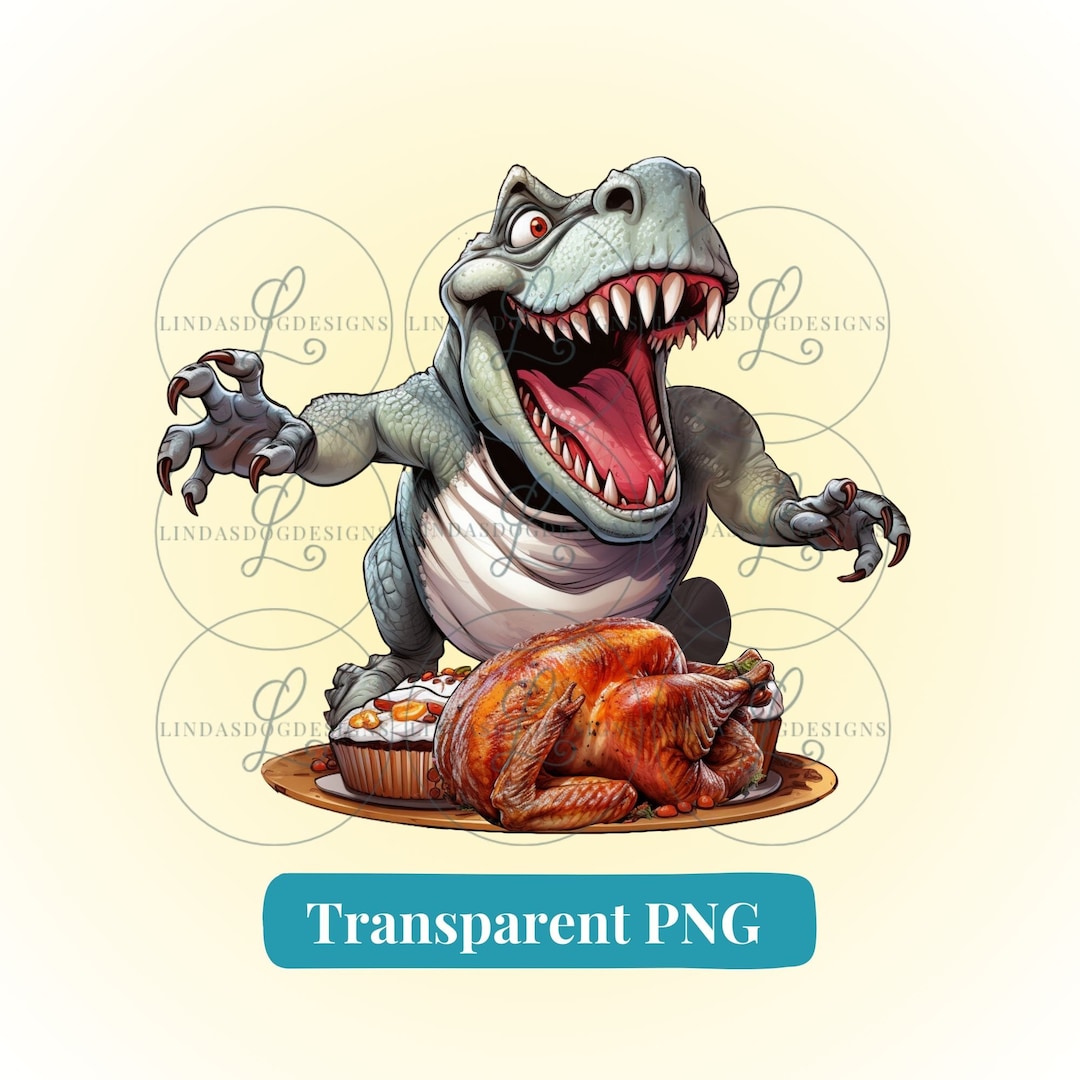 Thanksgiving T-rex Dinosaur Clipart Png for Boys, Jurassic Era Dinosaur ...