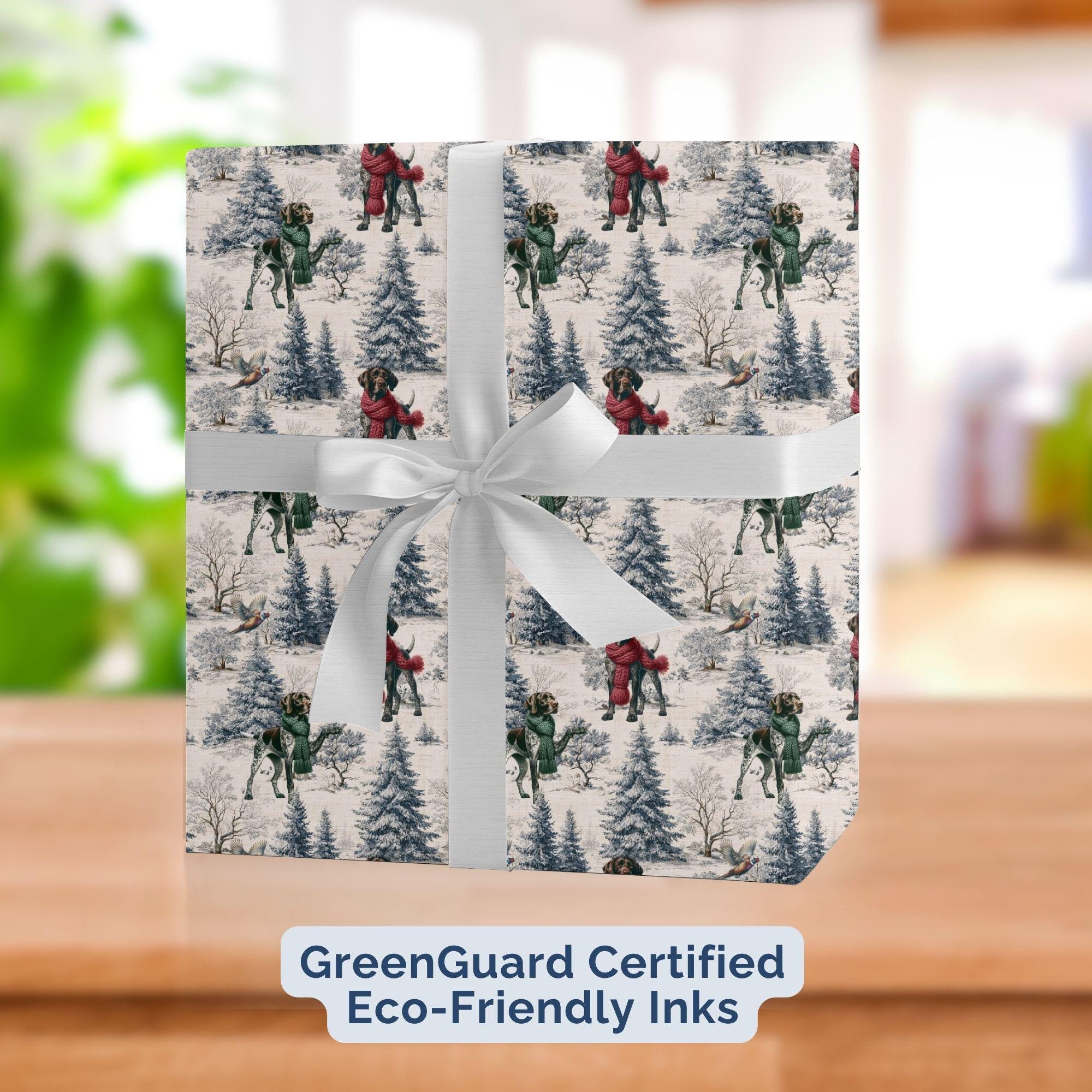 German Shorthaired Pointer Wrapping Paper Roll GSP Christmas Paper Dog ...